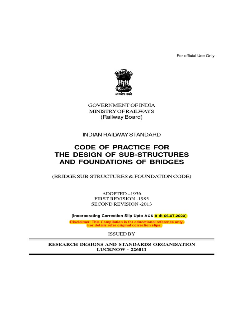 Foundation Substructure Code Pdf Flood Bridge