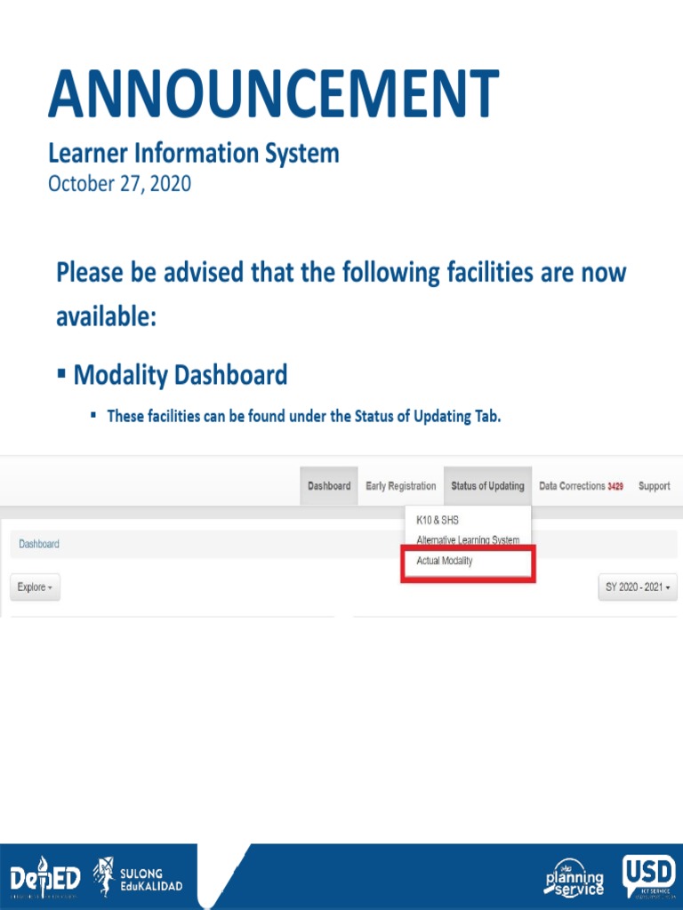 LIS Modality Dashboard Guide | PDF