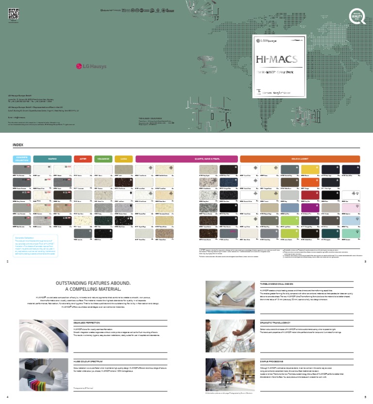 Hi-Macs - The - Europe - Colour - Book - LD 2018 PDF | PDF | Materials ...