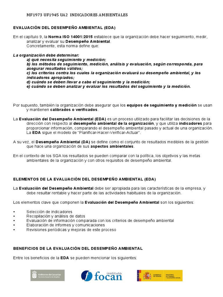 Indicadores Ambientales | PDF | Evaluación | Entorno natural