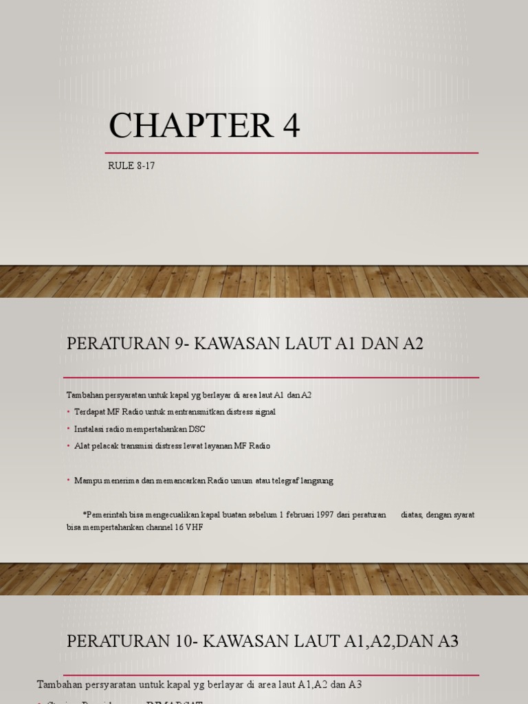 Chapter 4 SOLAS | PDF