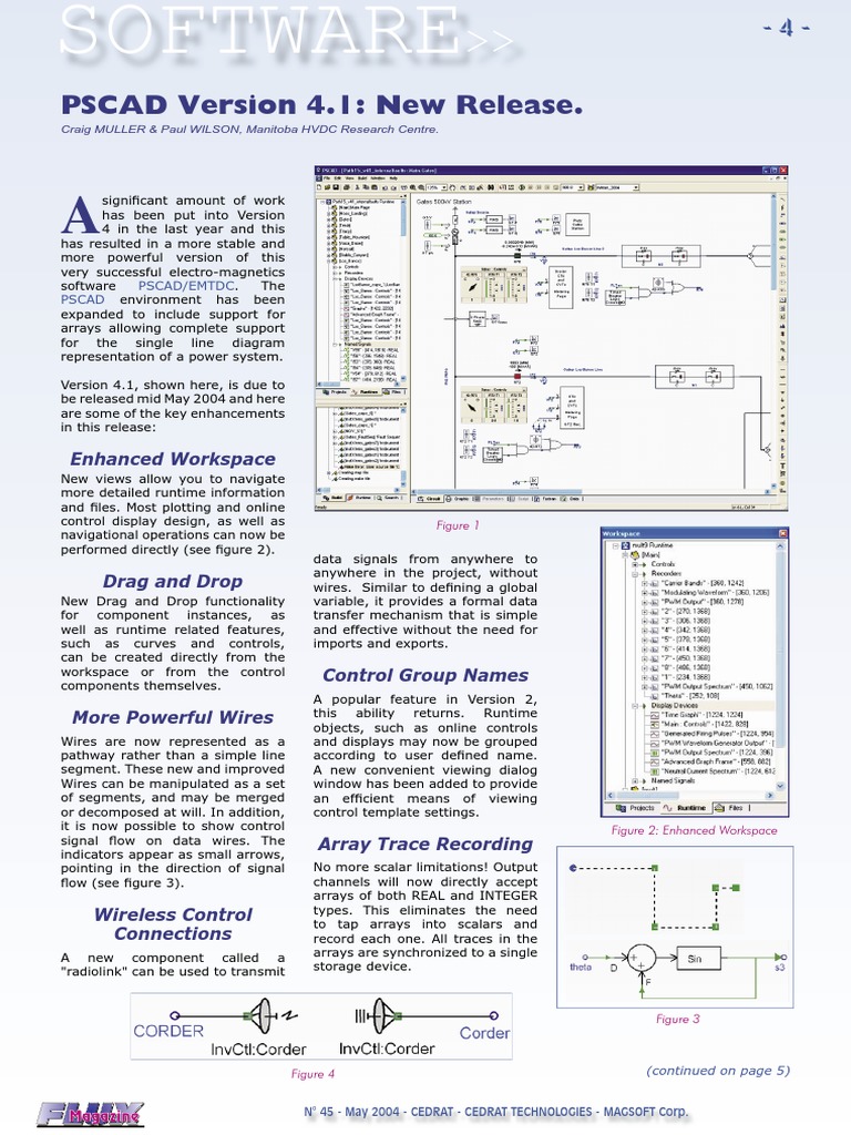 PSCAD Version 4.1: New Release.: Enhanced Workspace | PDF | Array Data Structure | Mathematical ...