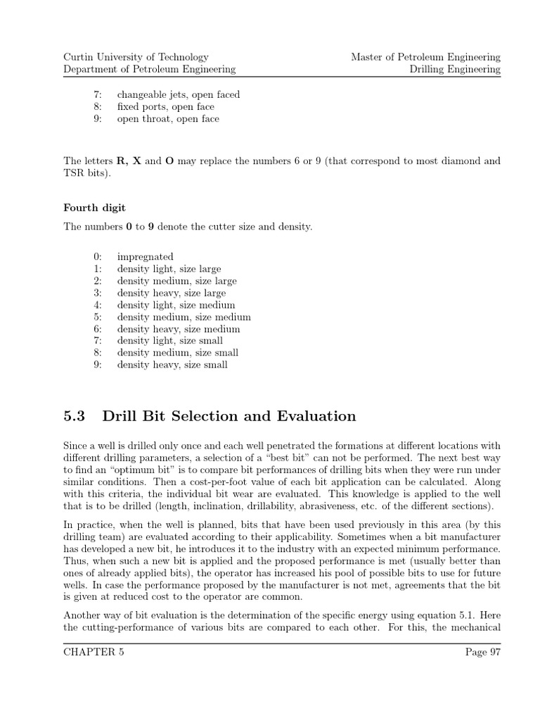 Drill Bit Selection and Evaluation Parssel | PDF | Drilling | Jet Engine