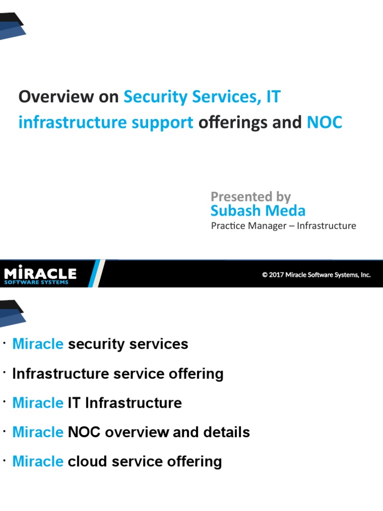 Managed Service Security and Infra Offerings - For Sales Team - Odp | PDF | Software As A ...