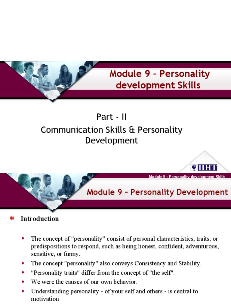 Part - II Communication Skills & Personality Development | PDF | Body ...