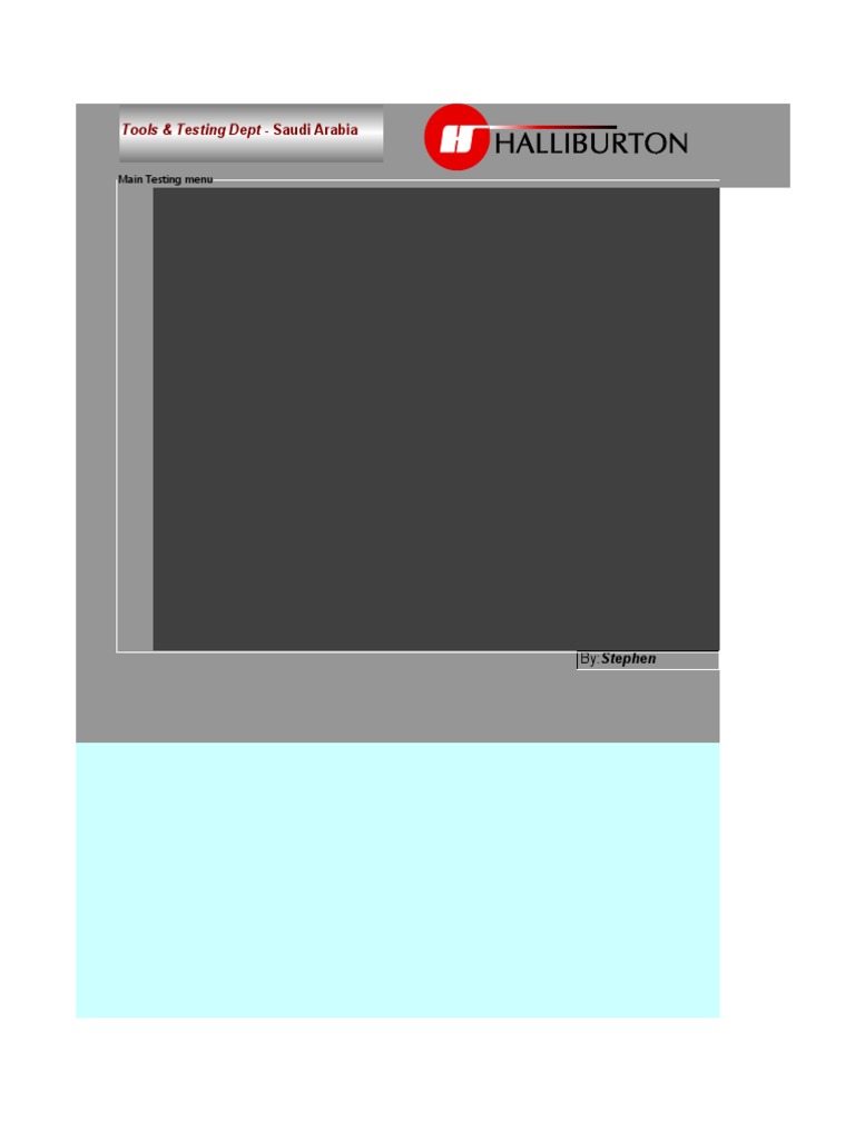 Halliburton Main Menu Ver 3 | PDF | Barrel (Unit) | Salinity