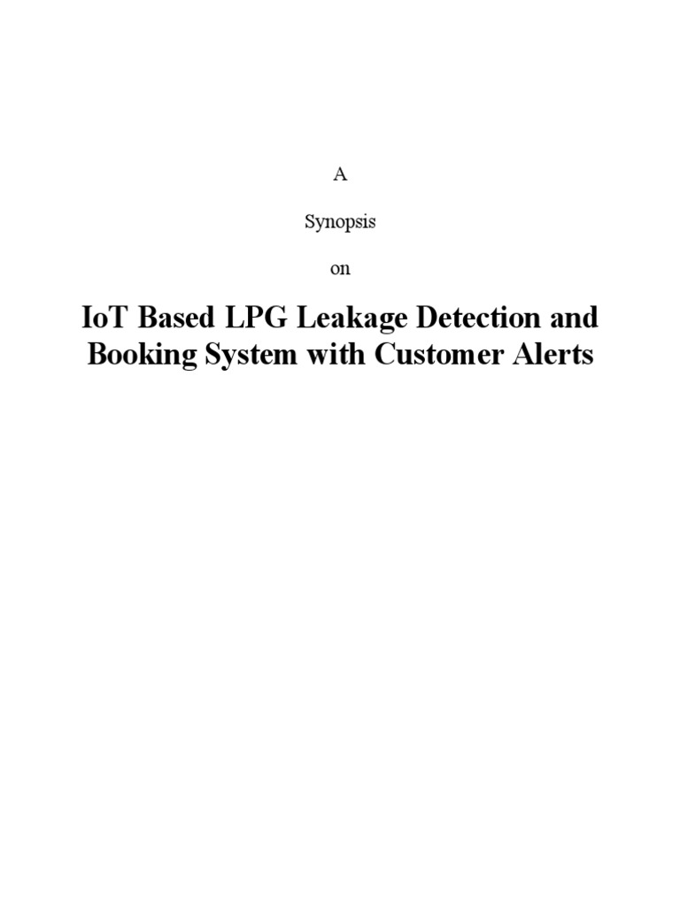 An IoT-Based System for Automatic LPG Cylinder Booking, Gas Leakage ...