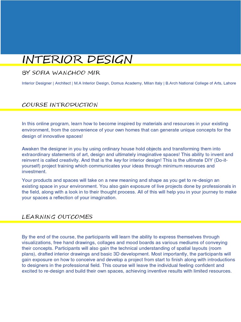 The Interior Course - Lums | PDF | Design | Space