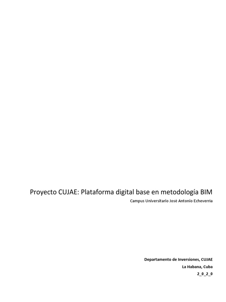 Proyecto CUJAE, Direccion Inversiones | PDF | Ingeniería | Informática ...