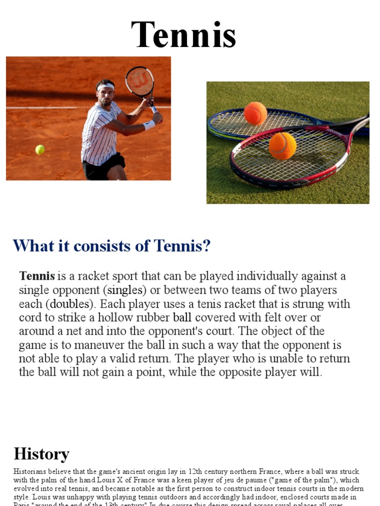 Tennis | PDF | Athletic Sports | Racquet Sports