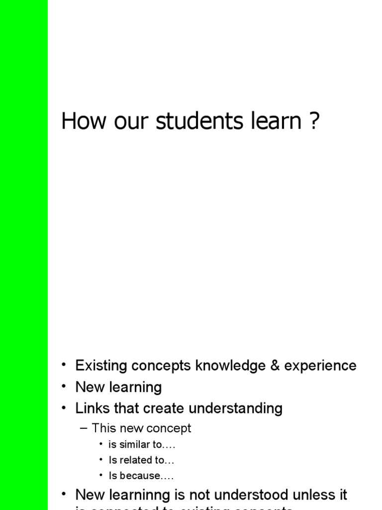 How Our Students Learn ? | PDF | Learning Styles | Learning