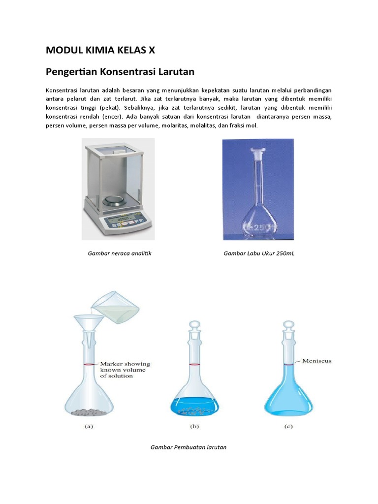 M0042.modul Kimia Konsentrasi Larutan | PDF