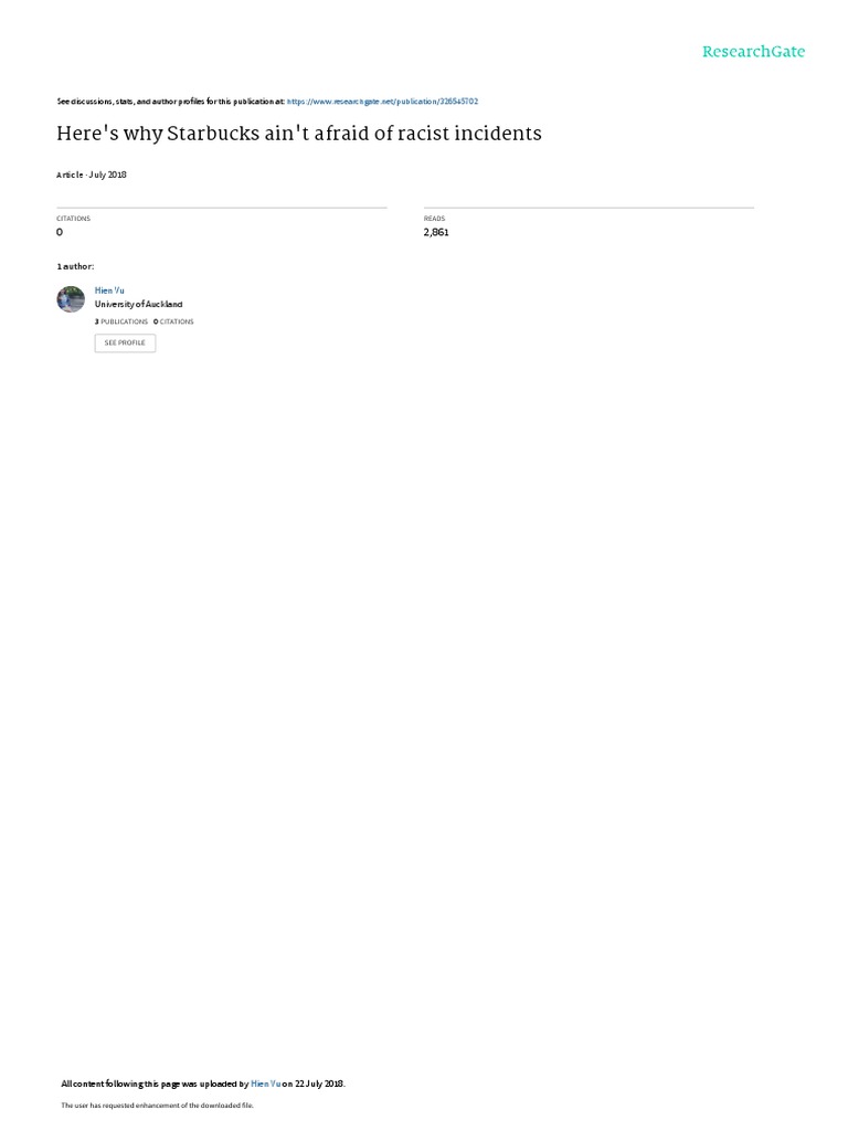 Starbucks Full Casestudy | PDF | Starbucks | Corporate Social ...