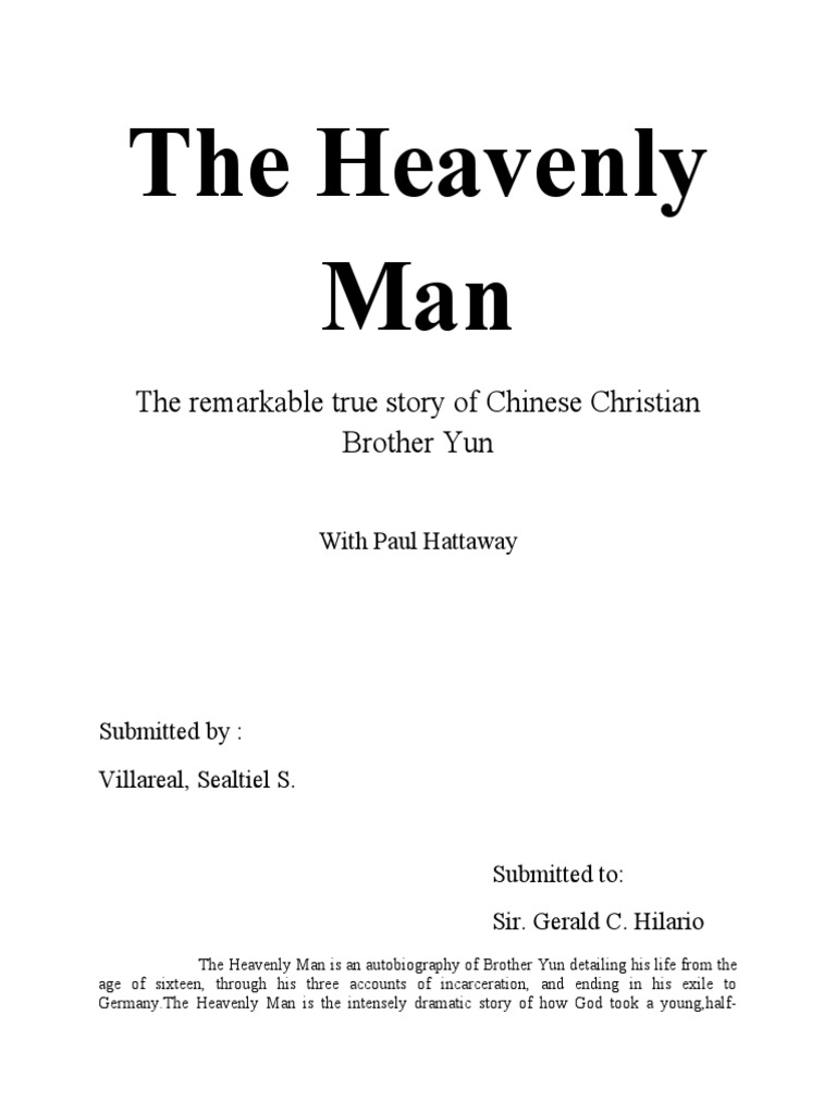 The Heavenly Man: The Autobiography of Chinese Christian Brother Yun ...