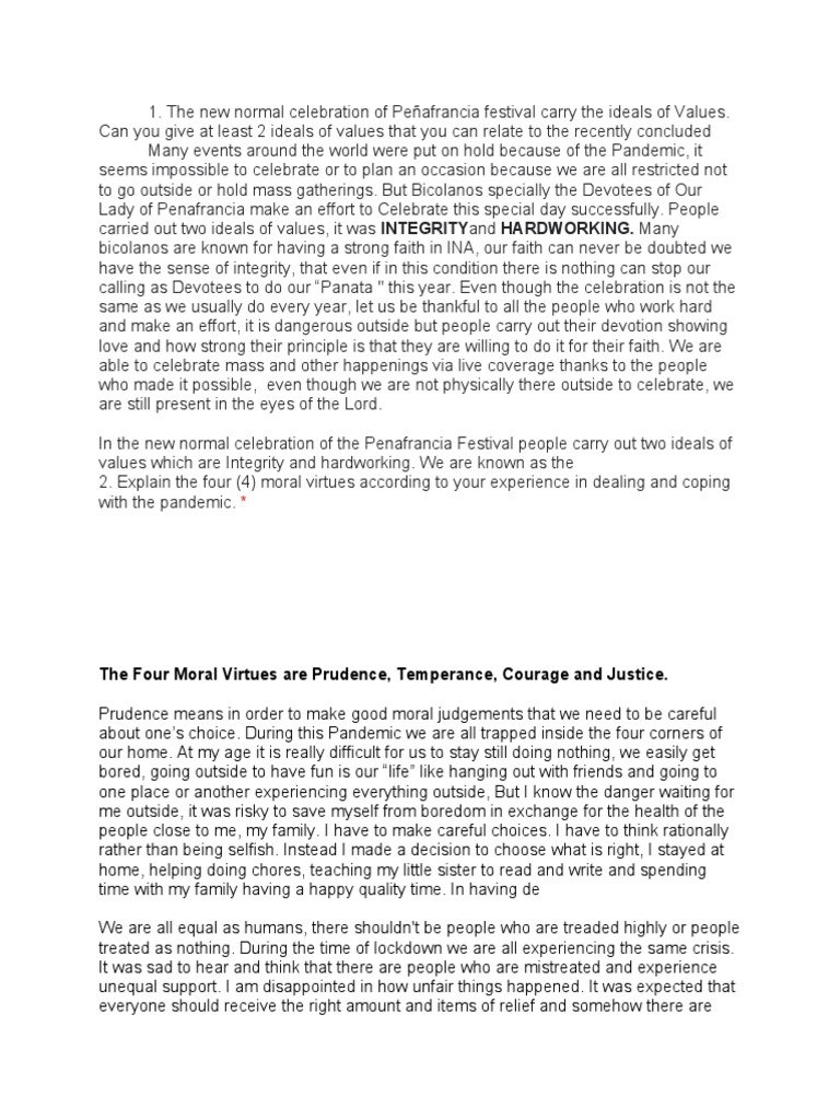 Values and Virtues | PDF | Prudence | Courage