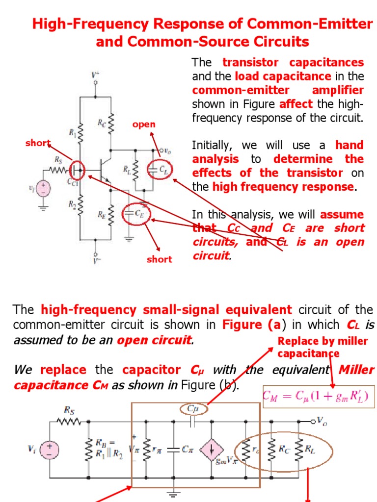 High-Frequency Response of Common-Emitter and Common-Source Circuits ...