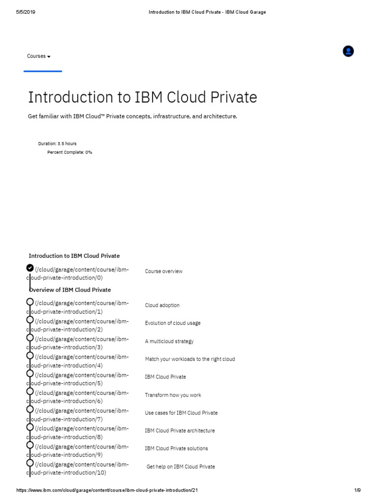 1 Introduction To IBM Cloud Private - IBM Cloud Garage PDF | PDF ...