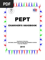 PEPT Examiner's Handbook Guide | PDF | Test (Assessment) | Human ...