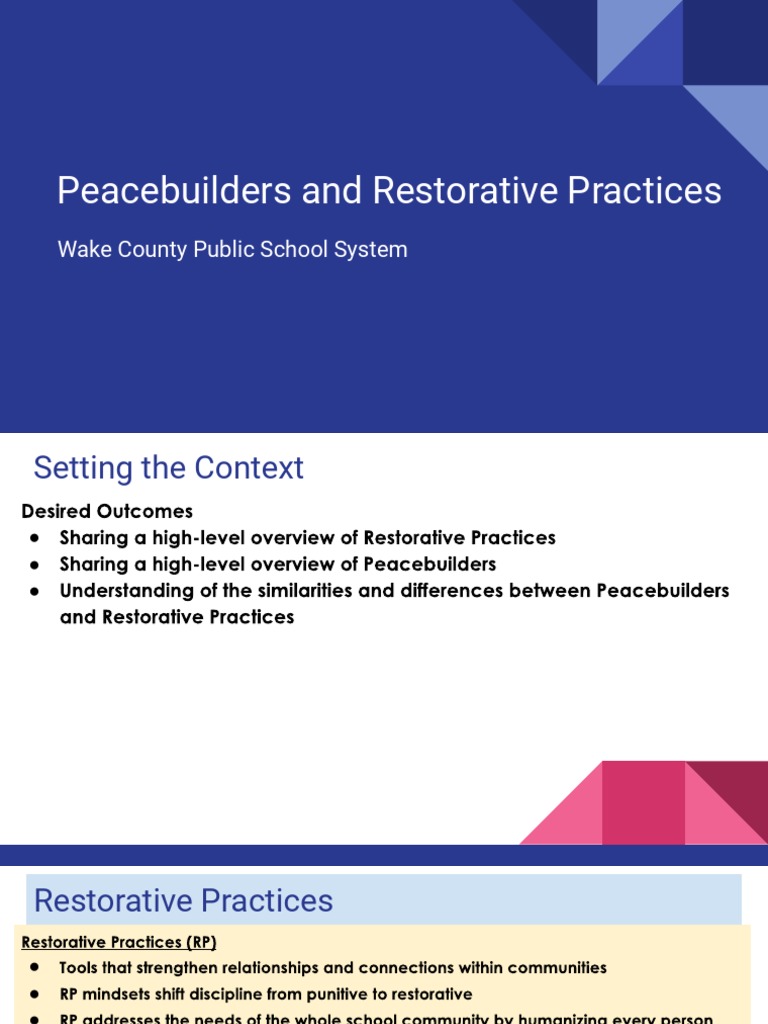 WCPSS Restorative Practices | PDF | Empathy | Classroom Management