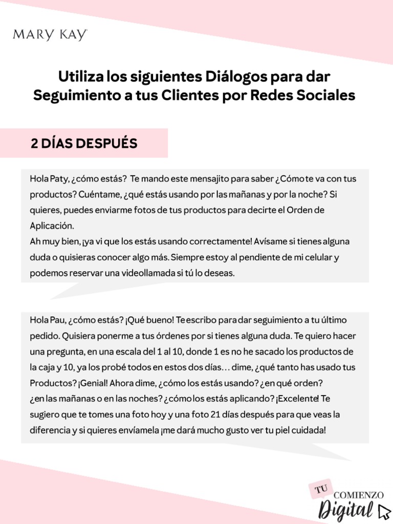 Dialogos Seguimiento Clientes | PDF