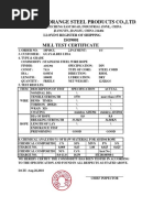 Wire Rope Test Certificate | PDF | Rope | Wire