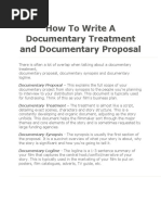 Documentary Proposal Template Guide | PDF | Bias | Documentary Film