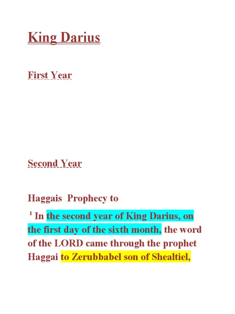 Prophecies of Haggai and Zechariah | PDF
