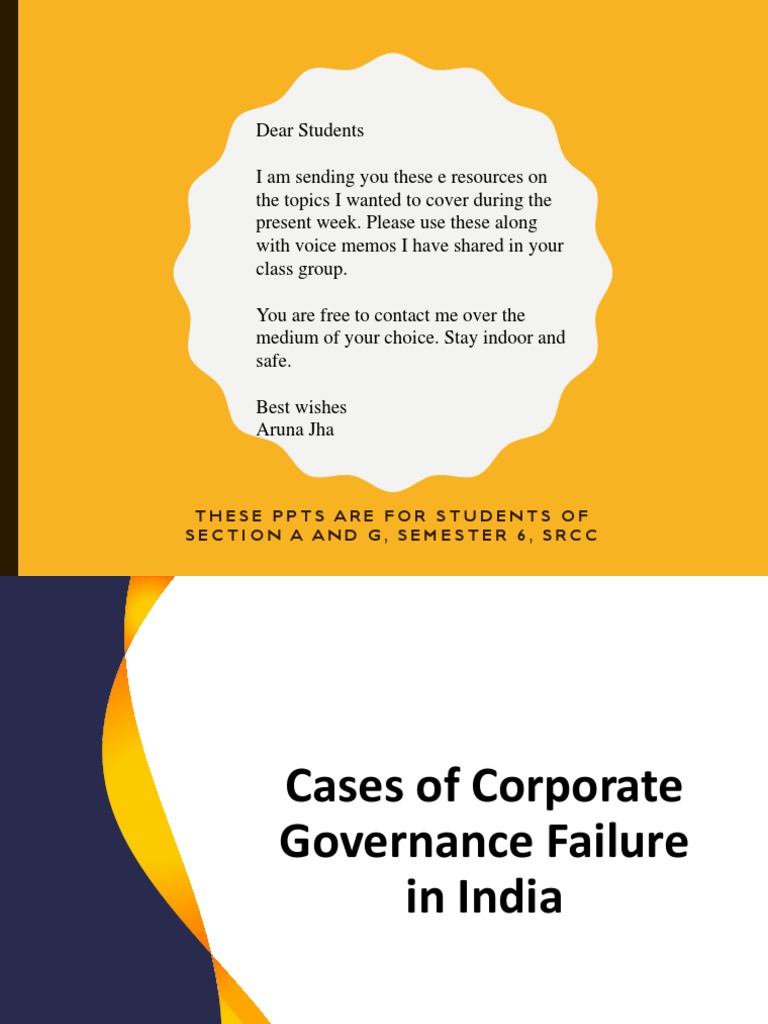 (Hons) - Sem 6 - Paper No.6.1 Auditing and Corporate Governance - Week4 ...