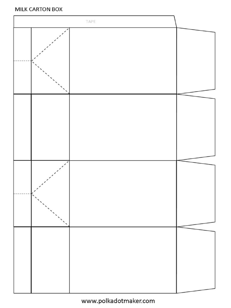 Milk Carton Template PDF | PDF