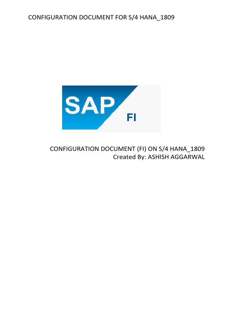 FI Configuration-S - 4 Hana 1809 | PDF | Depreciation | Debits And Credits
