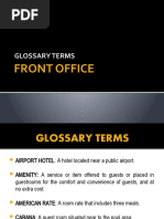 Front Office Terminology Guide | PDF | Hotel