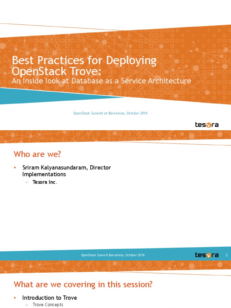 OpenStack Trove Tutorial | PDF | Open Stack | Databases