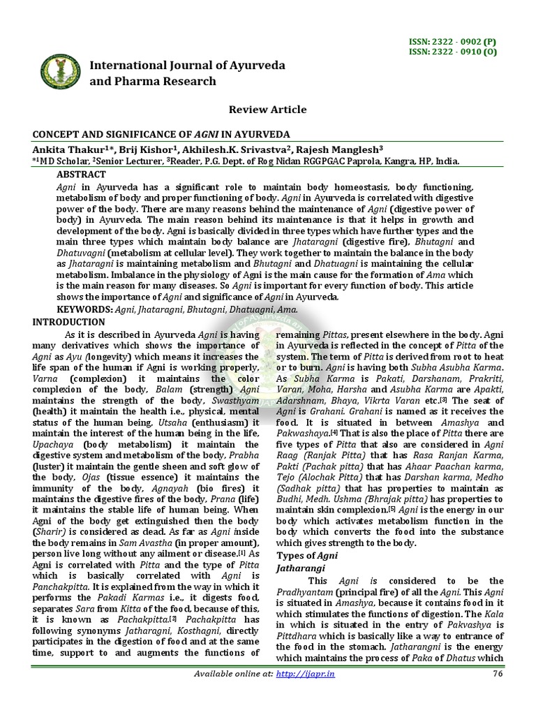 Agni in Ahara | PDF | Ayurveda | Digestion