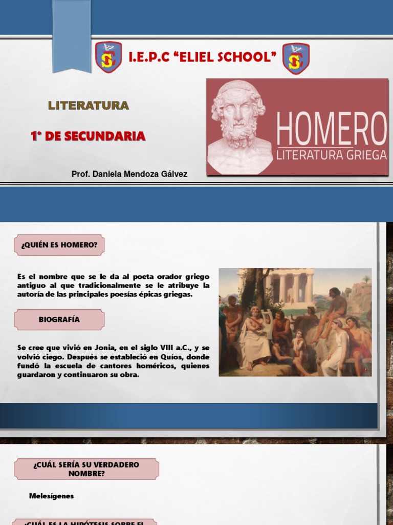 Homero PDF | PDF | Homero | Poesía épica