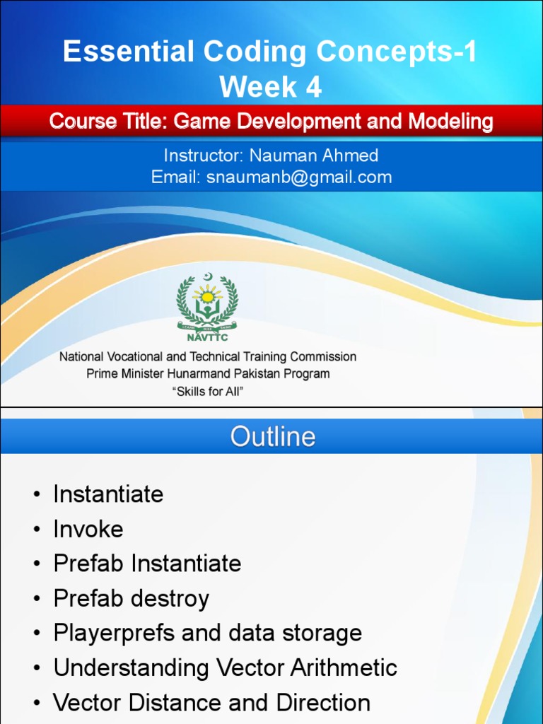 Week 4 Essential Coding Concepts 1 Pdf Euclidean Vector Computer Programming