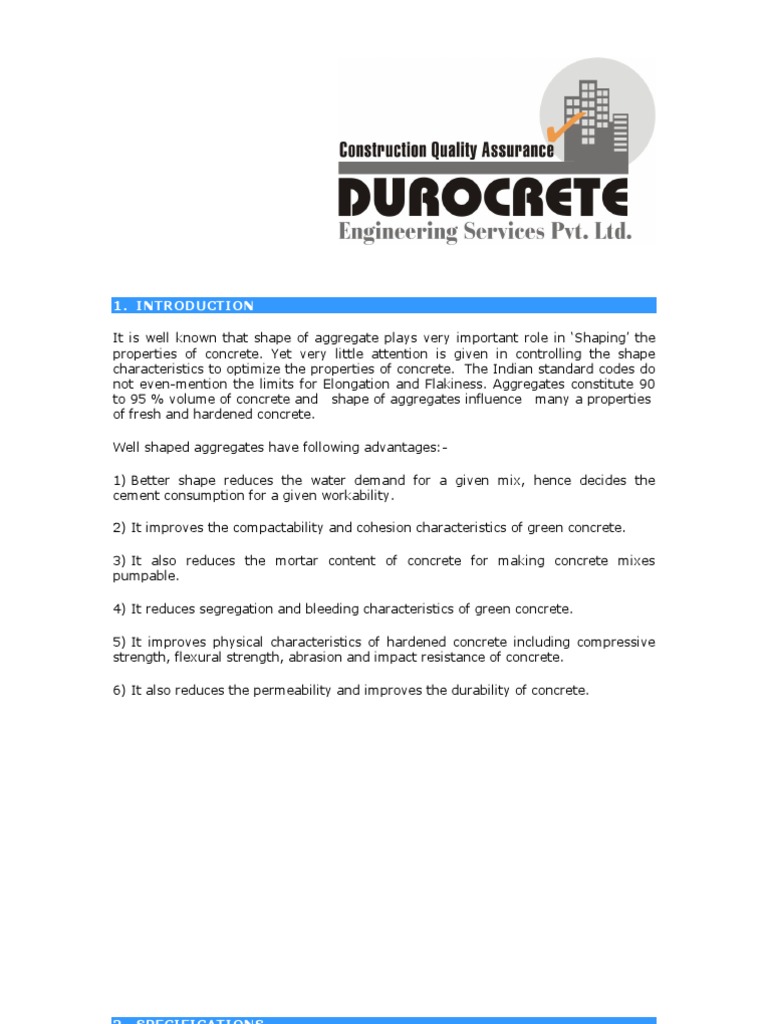 Flaky Aggregate Impact on Concrete Cost | PDF | Construction Aggregate ...