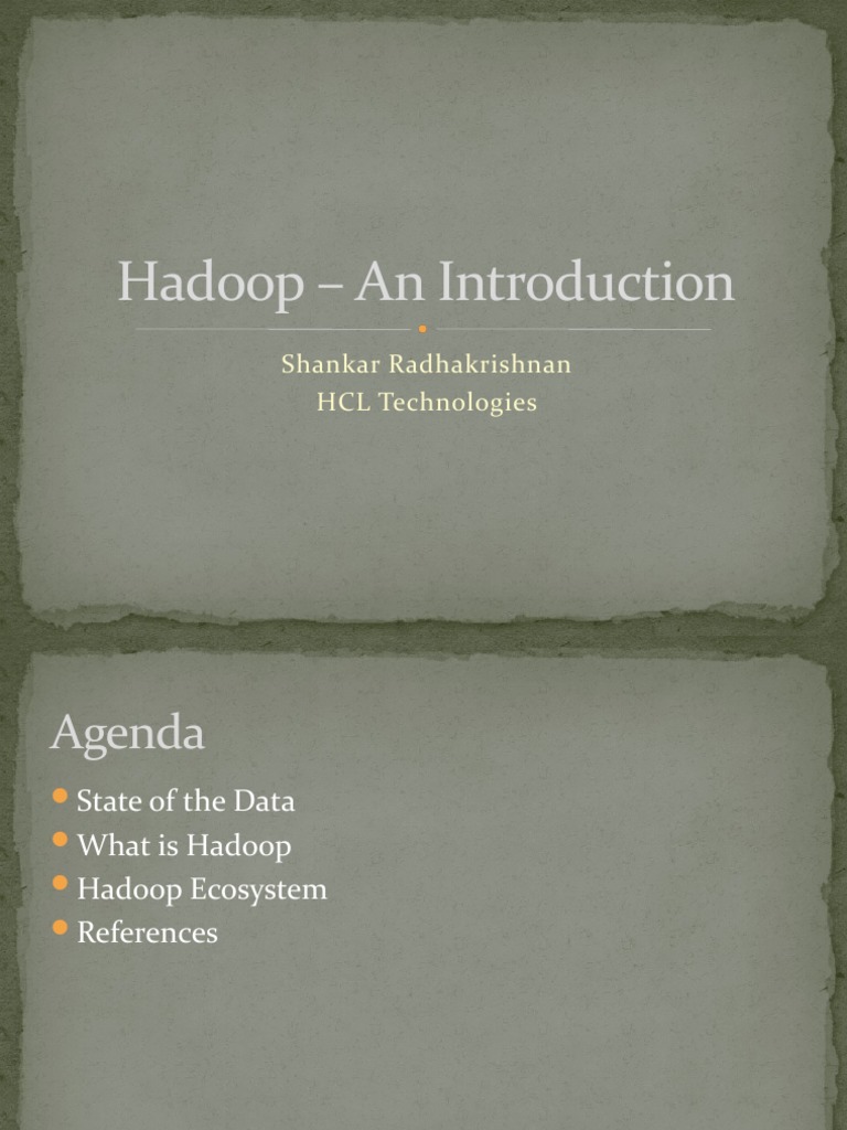 Hadoop - An Introduction | PDF | Apache Hadoop | Map Reduce