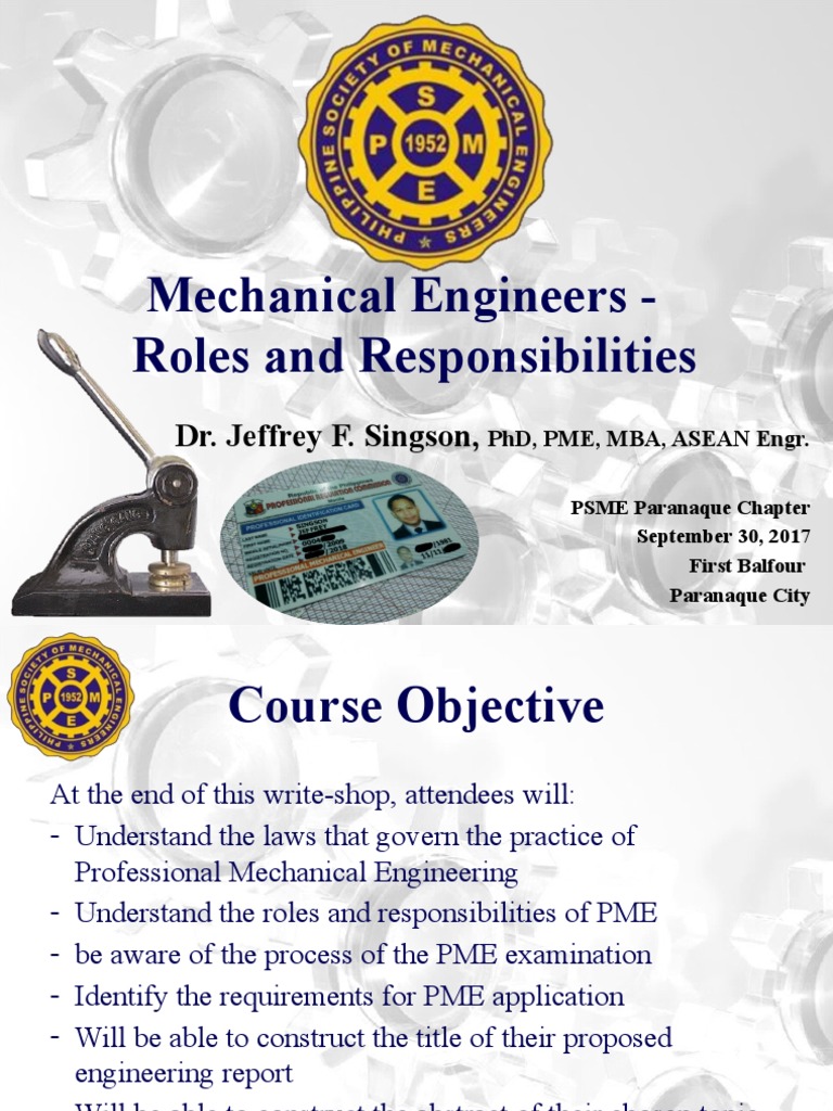 Mechanical Engineers' Roles and Responsibilities | PDF | Engineer ...