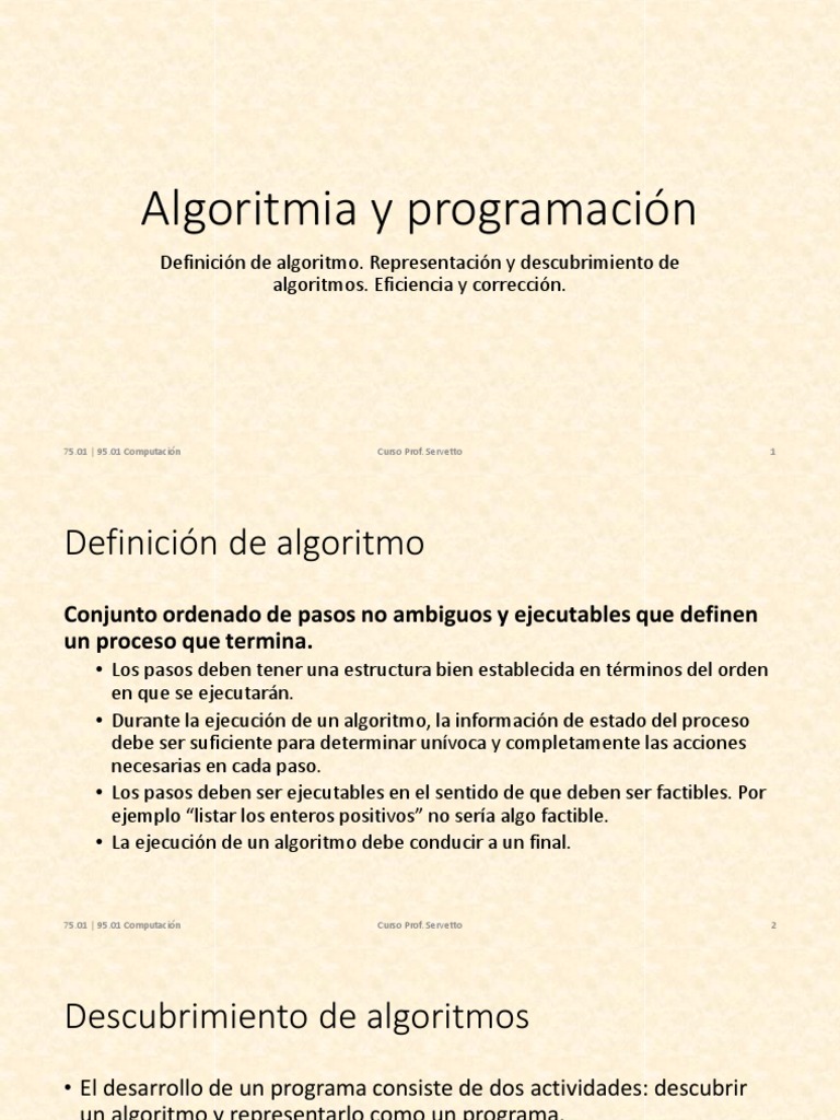Algoritmia y Programación PDF | PDF | Algoritmos | Programa de computadora