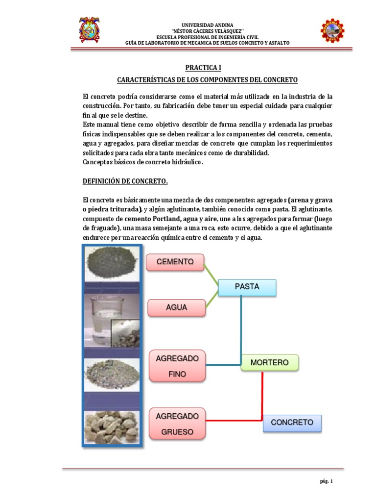 Componentes y Definición del Concreto | PDF | Hormigón | Cemento