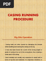 Casing Running Procedures Guide | PDF | Casing (Borehole)