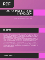Costos Indirectos de Fabricación (CIF) | PDF | Costo | Contabilidad