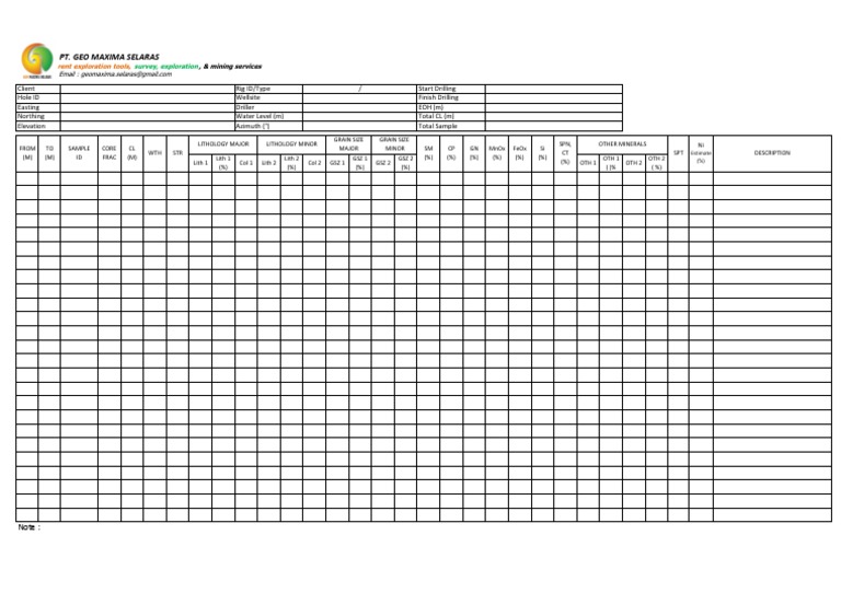 Form Logbor GMS | PDF