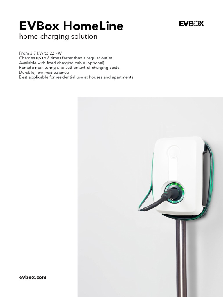Evbox Homeline: Home Charging Solution | PDF | Electrical Engineering ...