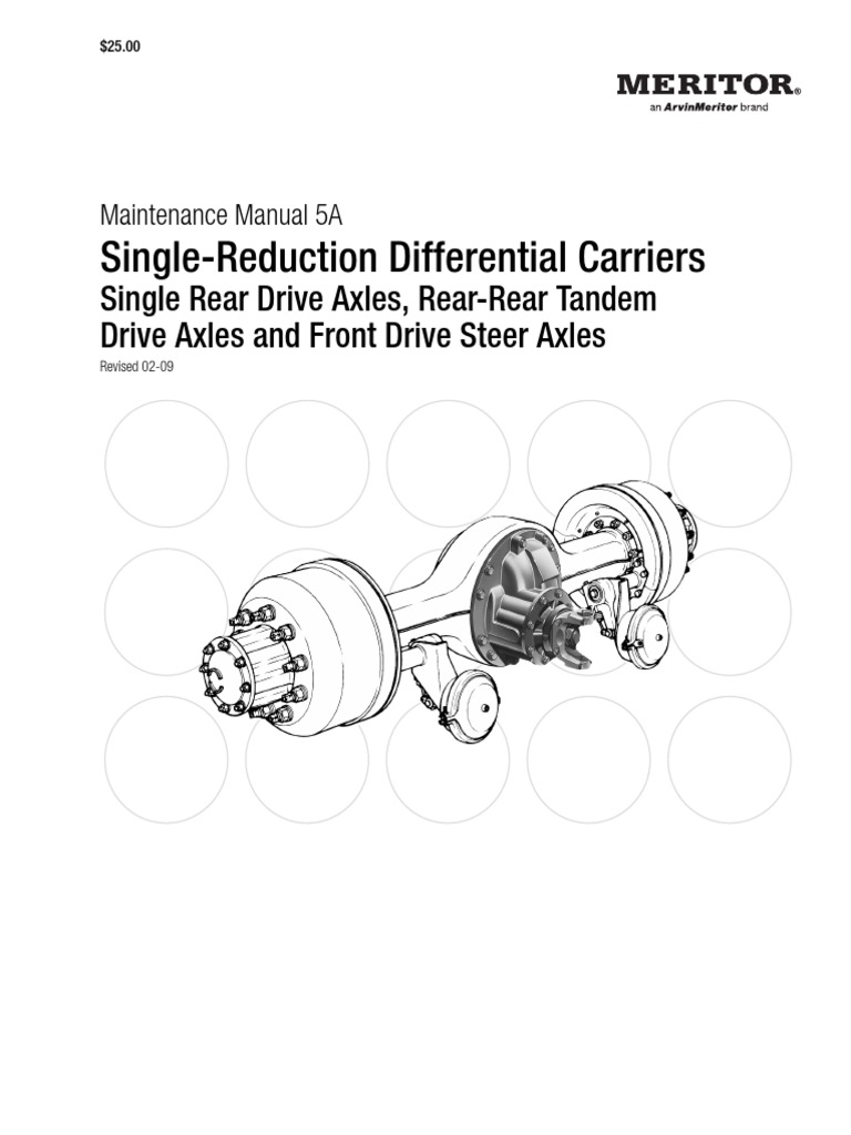 Single-Reduction Differential Carriers: Single Rear Drive Axles, Rear ...