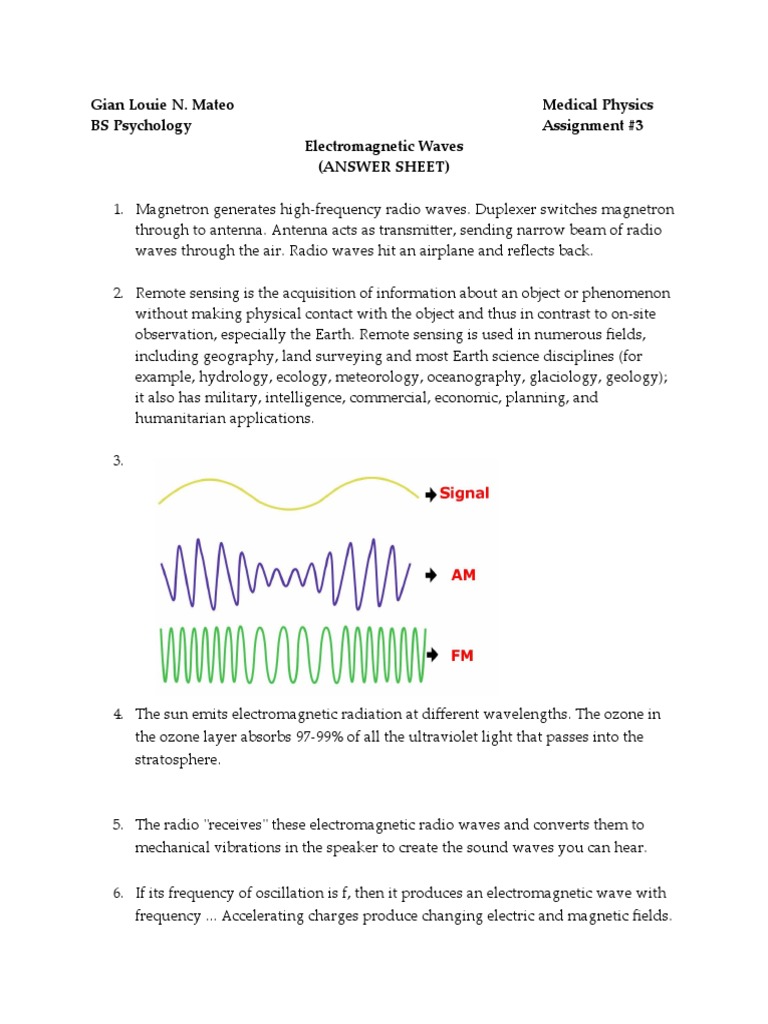 Gian Louie N. Mateo Medical Physics BS Psychology Assignment #3 ...