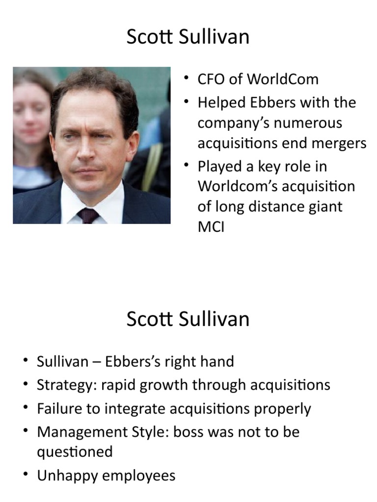 Scott Sullivan | PDF | Mergers And Acquisitions | Corporations