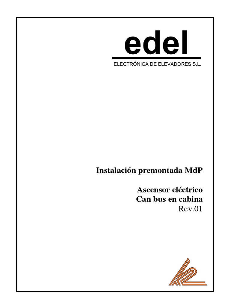 EDEL MdP-INST. ELÉCTRICO k2 CAN Bus REV-01 | PDF | Ascensor ...