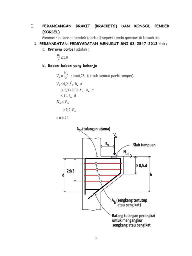 Beton LCD Corbel | PDF | Metode & Bahan Ajar