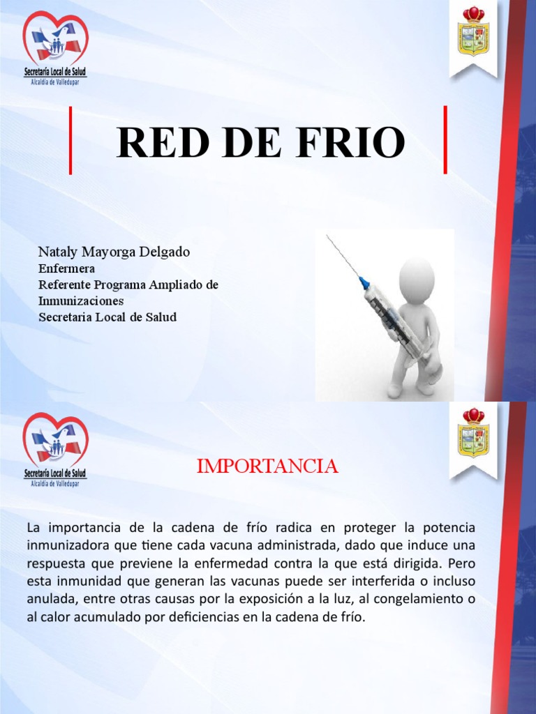 Diapositivas Calidad Del Dato y Red de Frio | PDF | Refrigerador | Temperatura